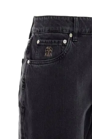 Brunello Cucinelli Logo Patch Straight-leg Jeans