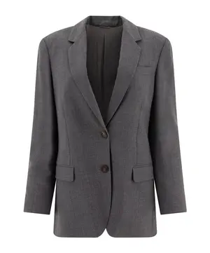 Brunello Cucinelli Single-breasted Long-sleeved Blazer