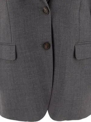 Brunello Cucinelli Single-breasted Long-sleeved Blazer