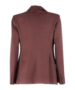 P.a.r.o.s.h Single-breasted Jacket With Lapel And Flap Pockets