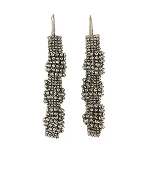 Brunello Cucinelli All-over Embellished Pendant Earrings - Multicolor