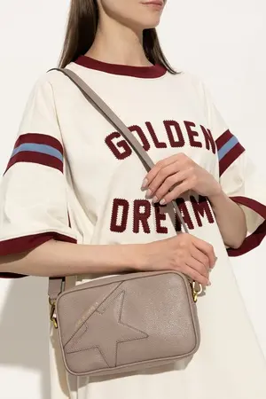 GOLDEN GOOSE Star Patch Small Crossbody Bag - Gray