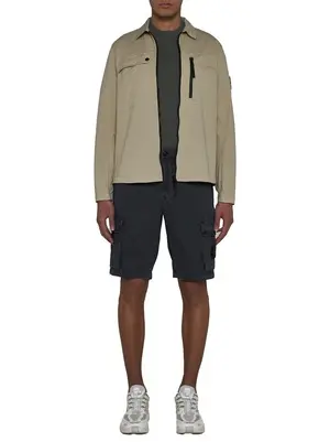 Stone Island Logo Patch Zip-up Jacket