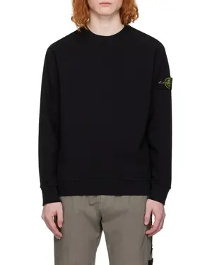 Stone Island Logo Patch Crewneck Sweatshirt