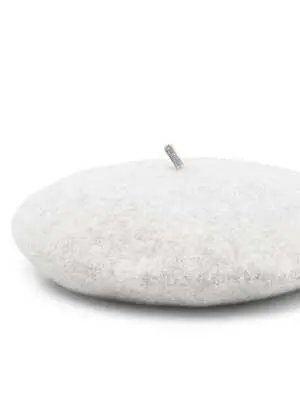 Brunello Cucinelli Monili Chain Slip-on Beret