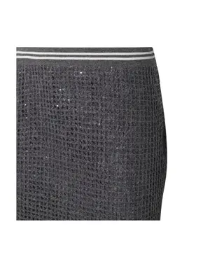 Brunello Cucinelli Sequin Embellished Midi Skirt