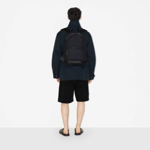 Burberry Rocco Check-print Backpack - Blue