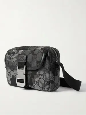 Gucci Gg Monogram Mini Bag - Black/gray