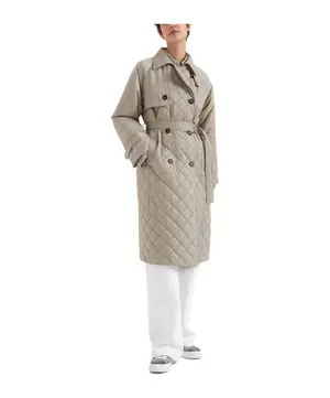 Brunello Cucinelli Quilted Trench Coat