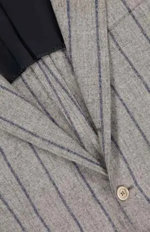 Brunello Cucinelli Striped Single-breasted Blazer