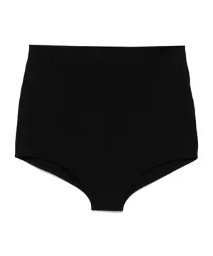 Coperni Logo-embroidered High-waisted Shorts - Black