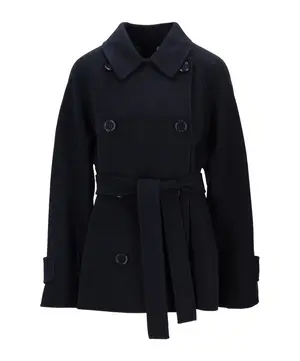 Max Mara Louise Double Breasted Short Belted Jacket