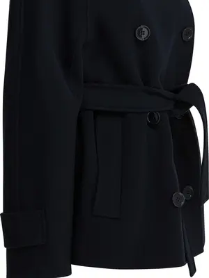 Max Mara Louise Double Breasted Short Belted Jacket