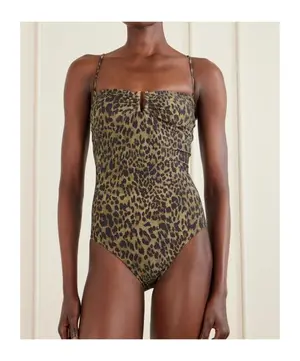 NILI LOTAN Embellished Print One-piece Swimsuit