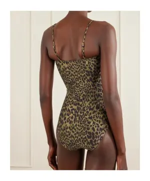 NILI LOTAN Embellished Print One-piece Swimsuit