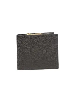 Thom Browne Rwb Striped Bi-fold Wallet - Black