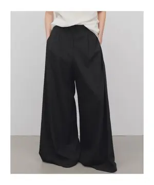 THE ROW Wide-leg Wool Trousers