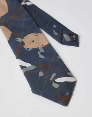 Brunello Cucinelli Ramage Abstract-print Silk Tie