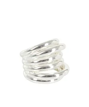 Federica Tosi Tone Open Design Ring - Silver
