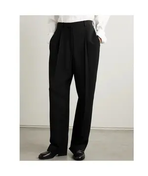 THE ROW Pleated Wide-leg Trousers