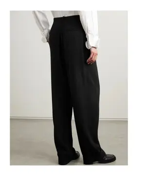 THE ROW Pleated Wide-leg Trousers