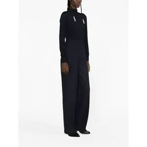 THE ROW High Waist Straight Leg Pants