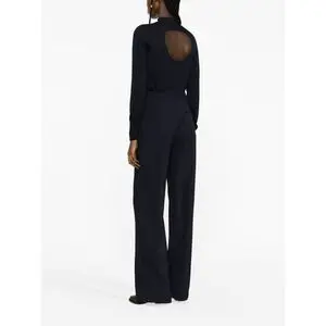 THE ROW High Waist Straight Leg Pants