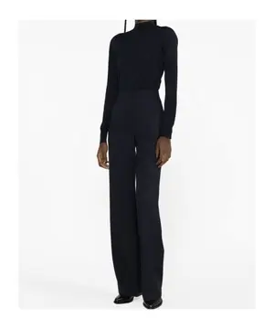 THE ROW High Waist Straight Leg Pants