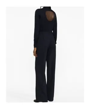 THE ROW High Waist Straight Leg Pants