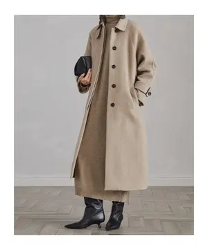 Brunello Cucinelli Herringbone Belted Coat