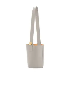 Loewe Medium Pebble Bucket Bag - Shell Ash