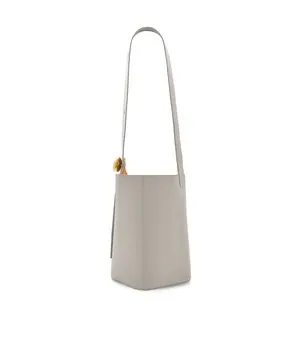 Loewe Medium Pebble Bucket Bag - Shell Ash