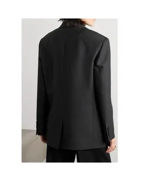 THE ROW Wilsonia Double-breasted Wool Suit Jacket
