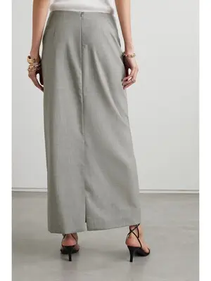 THE ROW Ankle Straight Half Skirt - Gray