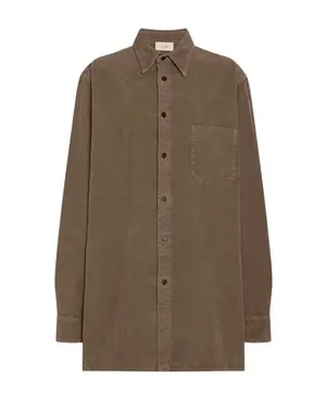 THE ROW Corduroy Long-sleeve Shirt With Chest Pocket