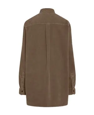 THE ROW Corduroy Long-sleeve Shirt With Chest Pocket