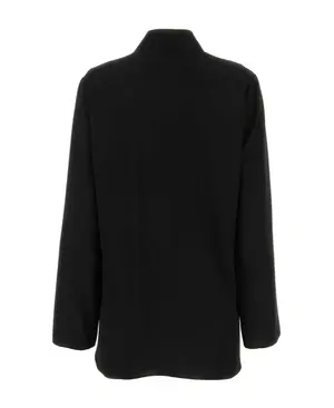 THE ROW Long-sleeved Tie-detailed V-neck Top