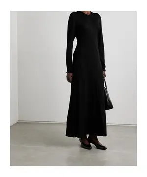 THE ROW Long-sleeved Maxi Dress - Black