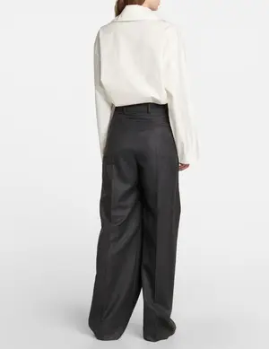 THE ROW Pleat-front Wide-leg Trousers