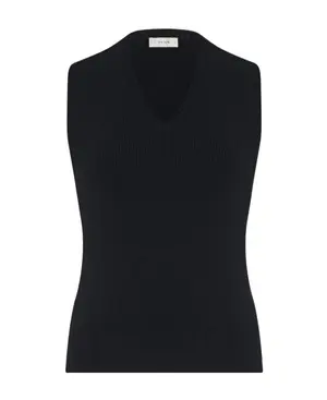THE ROW Comi Cashmere V-neck Sleeveless Sweater