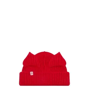 CHARLES JEFFRREY LOVERBOY Chunky Ears Beanie Hat - Red