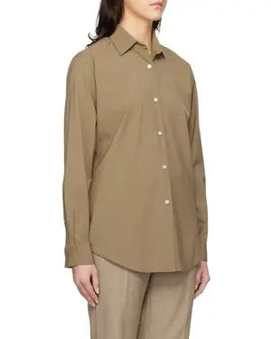 THE ROW Classic Virgin Wool Button-down Shirt