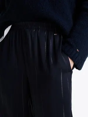 Tommy Hilfiger Loose Fit Metallic Striped Pants