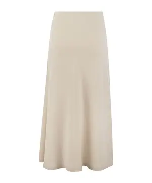 Brunello Cucinelli High-waisted Flared Maxi Skirt