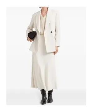Brunello Cucinelli High-waisted Flared Maxi Skirt