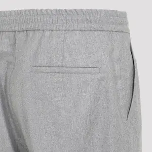 Brunello Cucinelli Pleated Tapered Leg Trousers - Grey