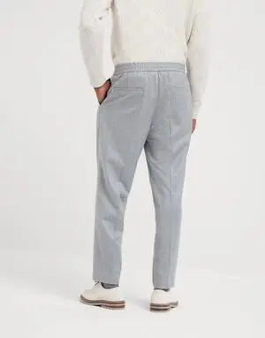 Brunello Cucinelli Pleated Tapered Leg Trousers - Grey