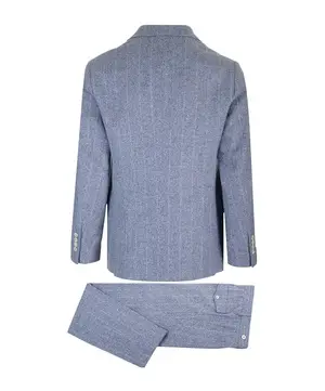 Brunello Cucinelli Single-breasted Pinstriped Suit