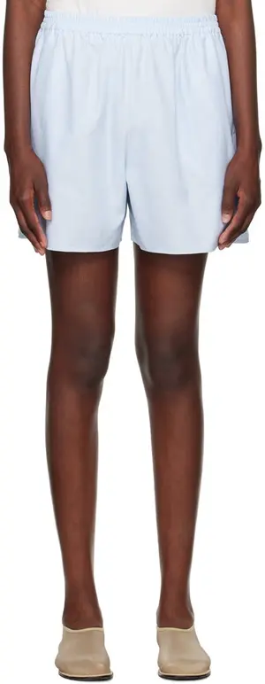 THE ROW Loose Waist Shorts - Sky-blue