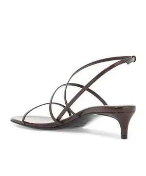 Khaite Loop Heeled Sandals - Black